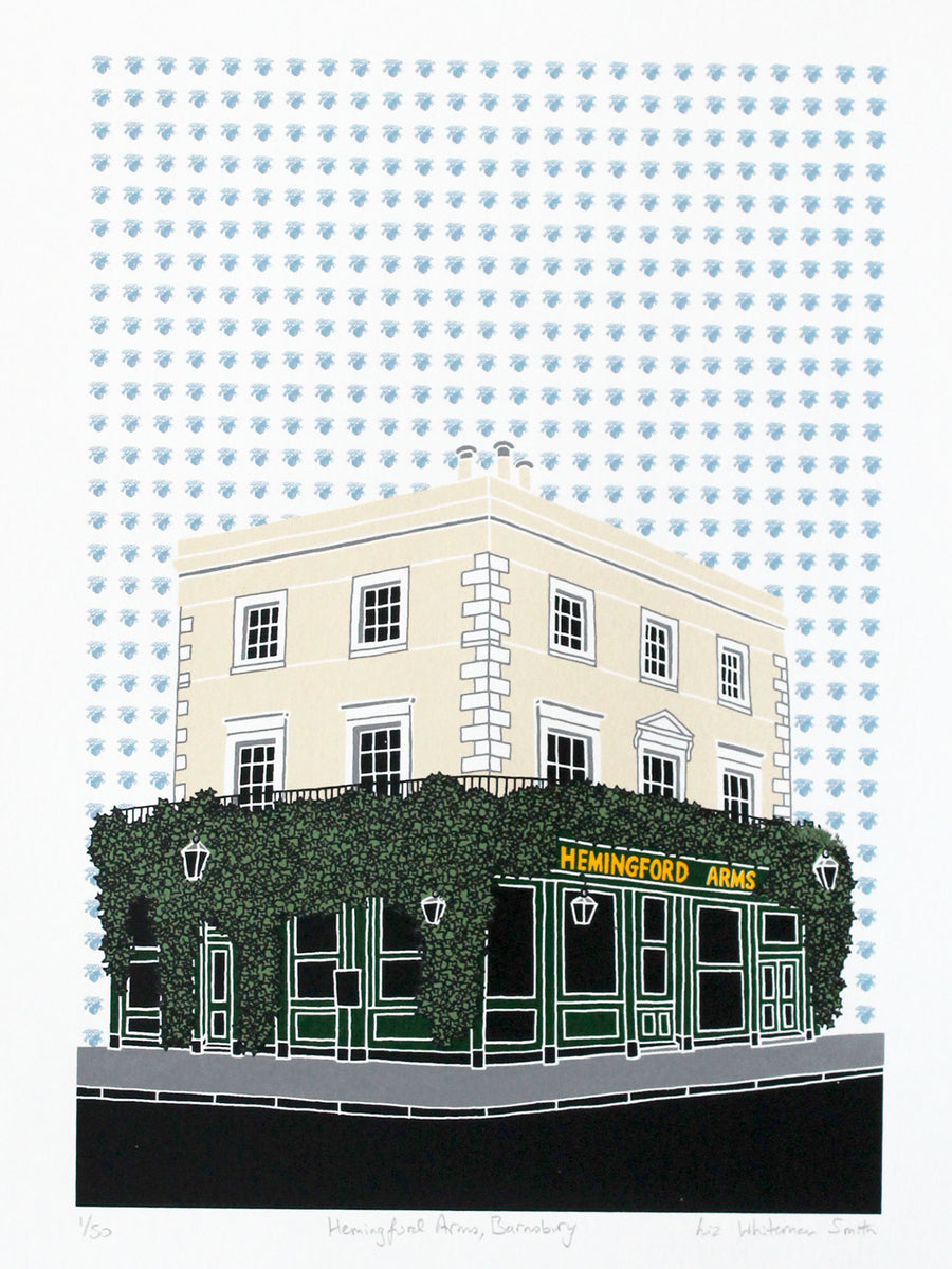 Hemingford Arms pub, Barnsbury print – Liz Whiteman Smith Screen Prints