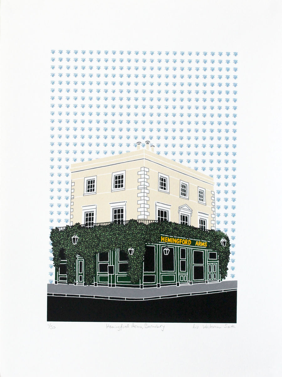 Hemingford Arms pub, Barnsbury print – Liz Whiteman Smith Screen Prints